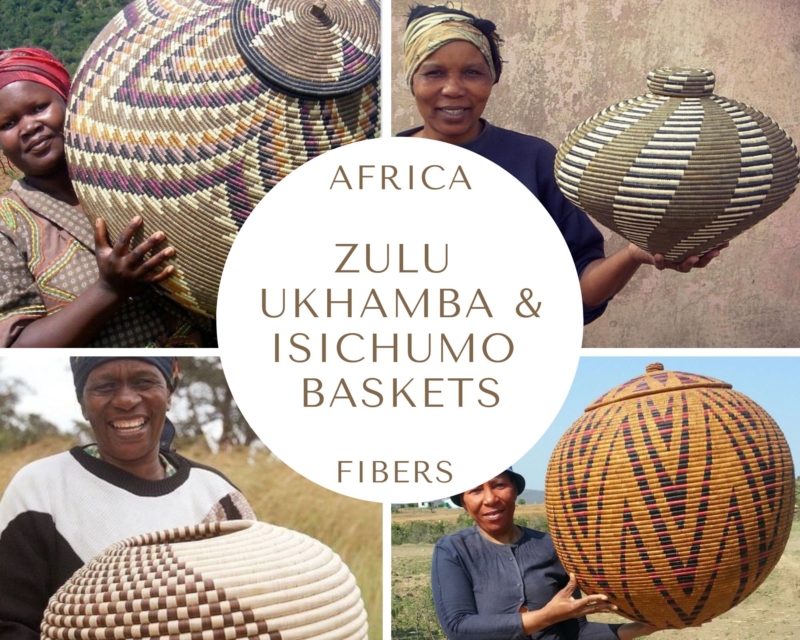 ZULU UKHAMBA AND ISICHUMO BASKETS - The Ethnic Home